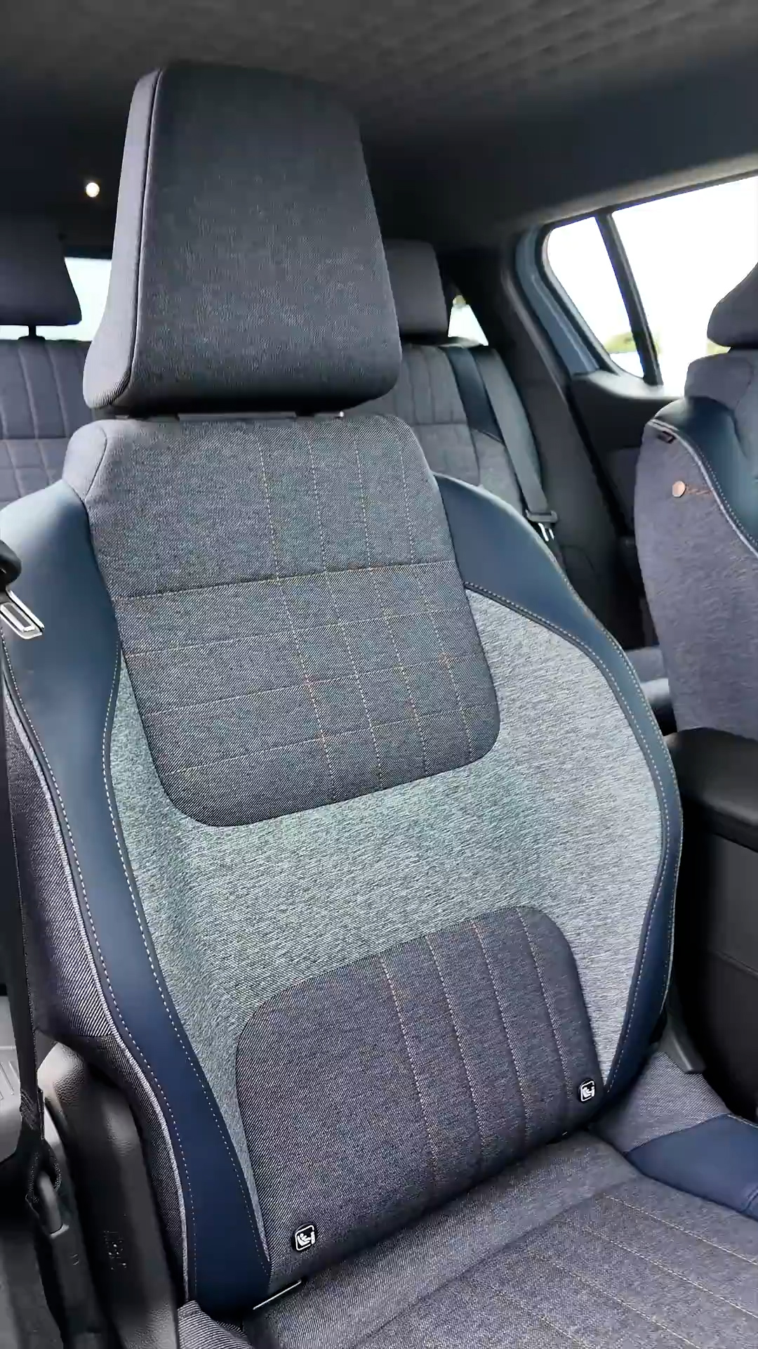 The flexible design of the front seats