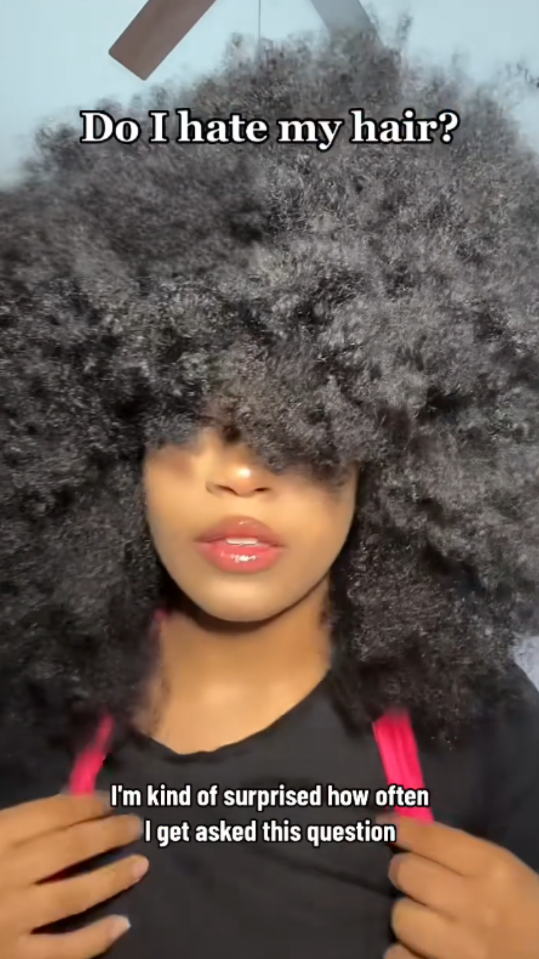 Answering questions about my natural hair
