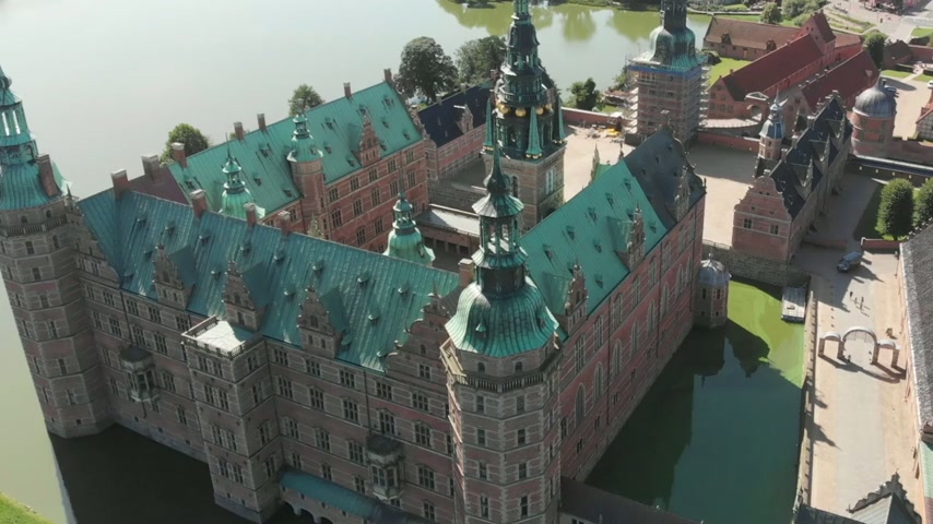 Frederiksborg Castle, Denmark: Drone views of Renaissance jewel