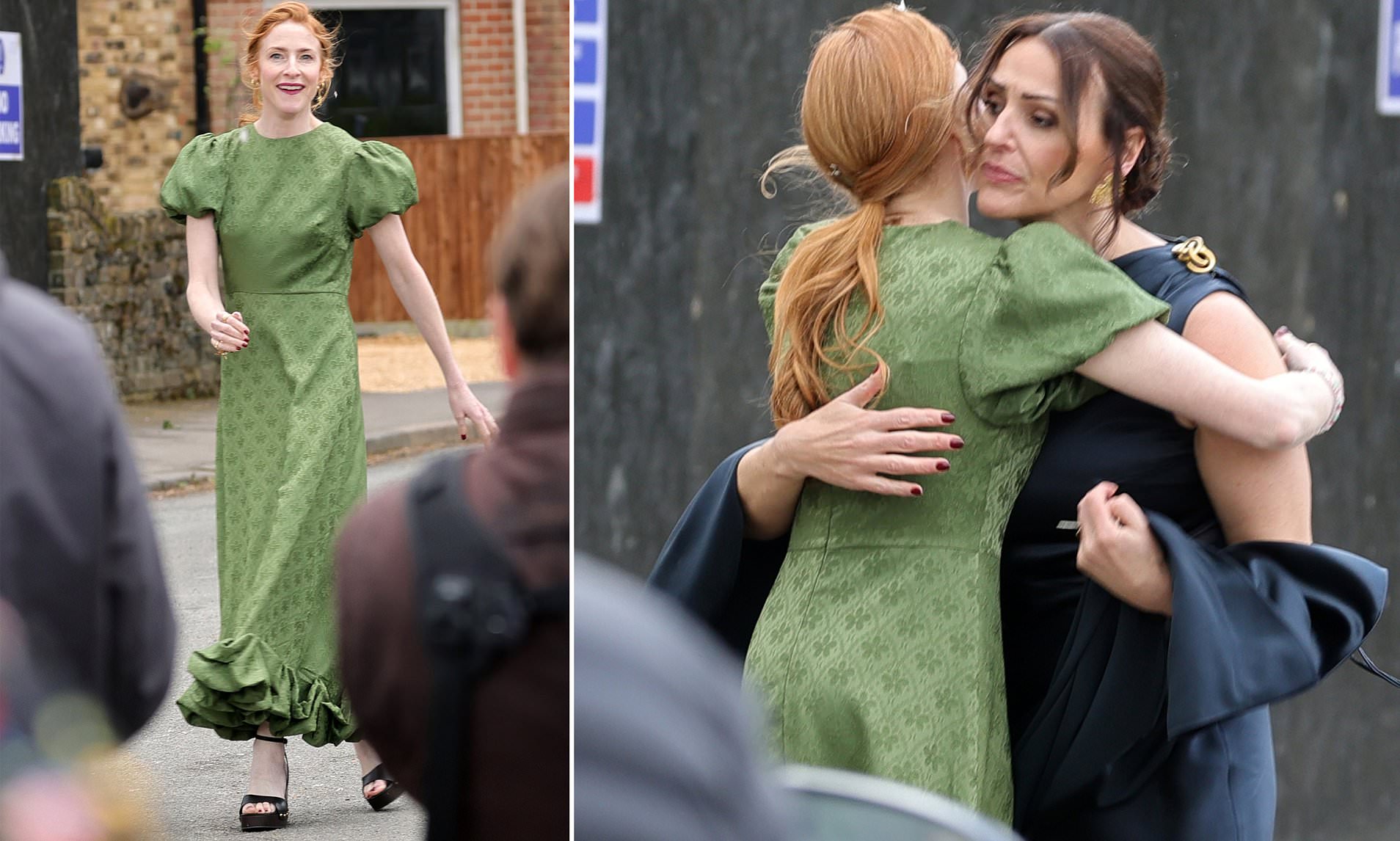 Rosalie Craig hugs new Doctor Foster co-star Suranne Jones in first ...