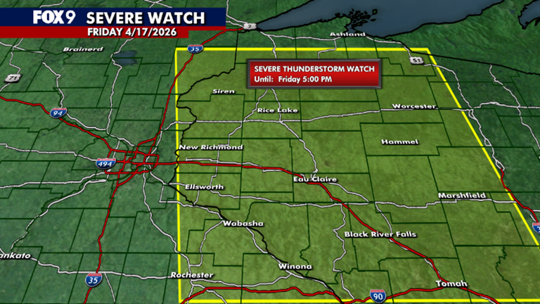 Tornado observed near Rochester; tornado watch in southern MN, WI
