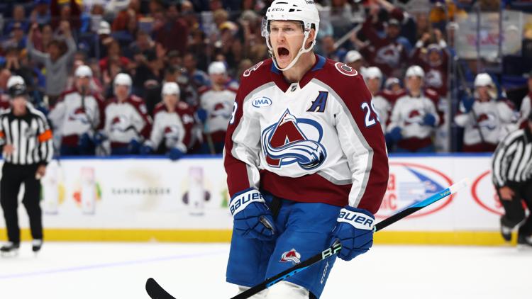 MacKinnon’s all-business season means leading NHL in goals, Hart Trophy ...