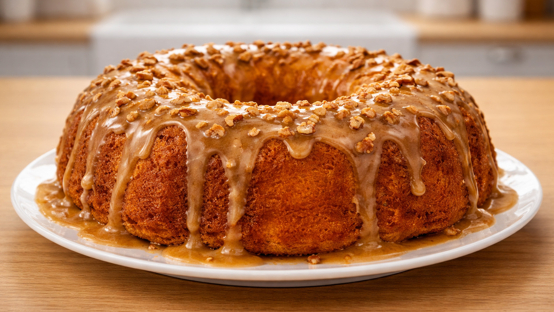 How to make glazed nut bundt cake