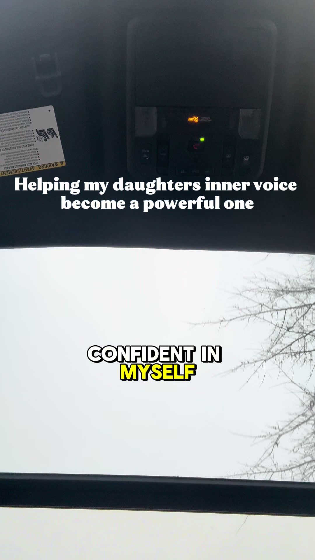 Positive affirmation practice helping build strong self-image