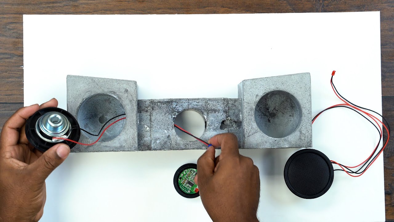 How to make a cool concrete speaker
