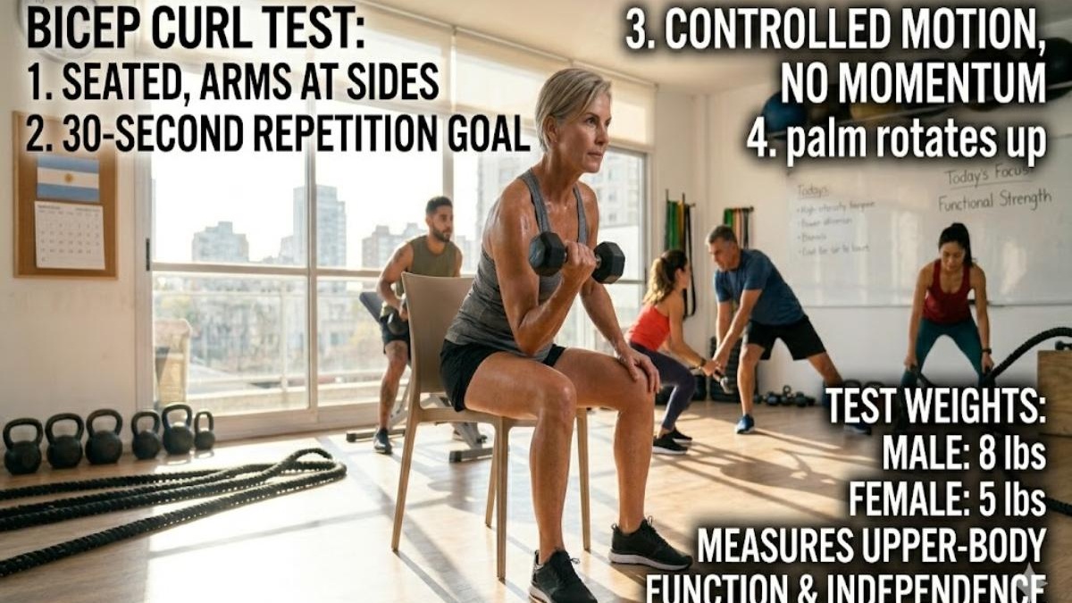 Are you strong enough for your age? Take the 30-second bicep curl test ...