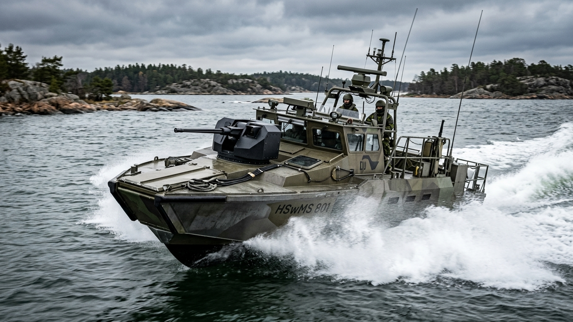 Sweden's Sea Snake 30 turns the CB90 into a drone killing coastal ...