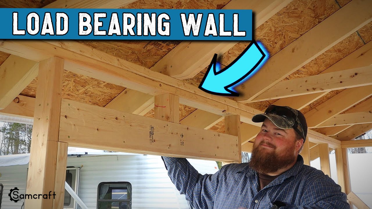 Where's my shop door? - Door framing in a load bearing wall - Shop build 07