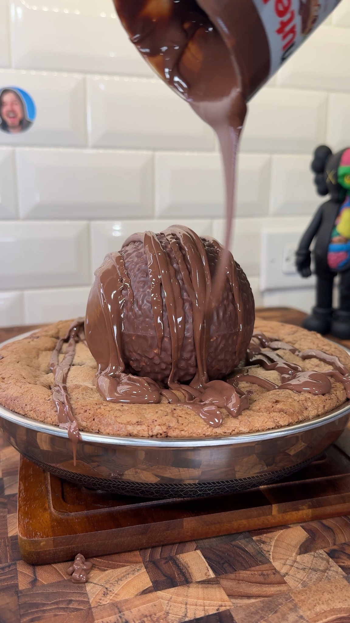 Ferrero Rocher cookie pie