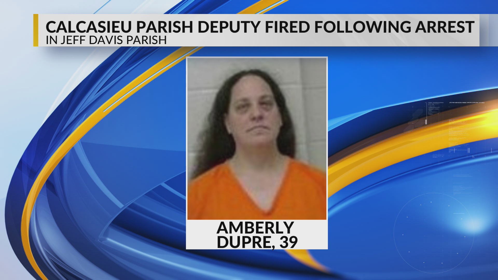 Calcasieu Parish deputy fired following arrest in Jeff Davis Parish