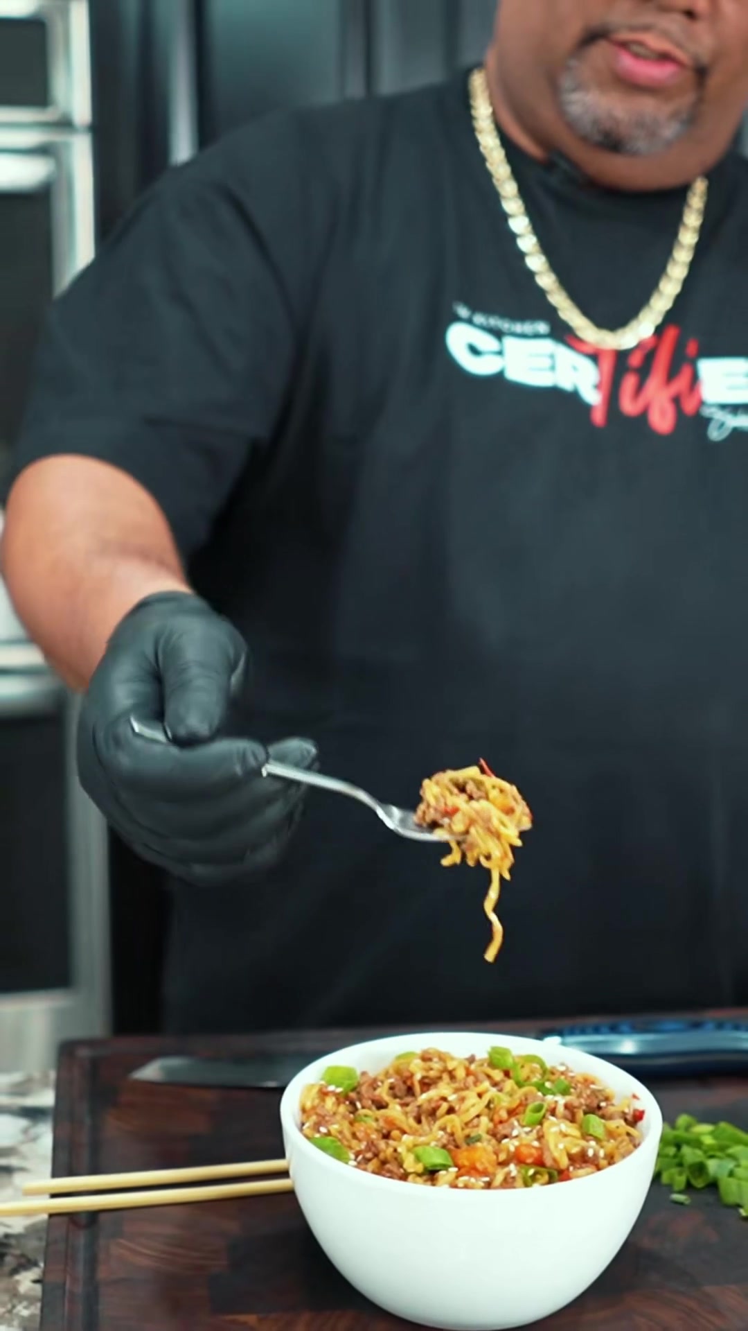 Smokin' and grillin' with AB makes ramen
