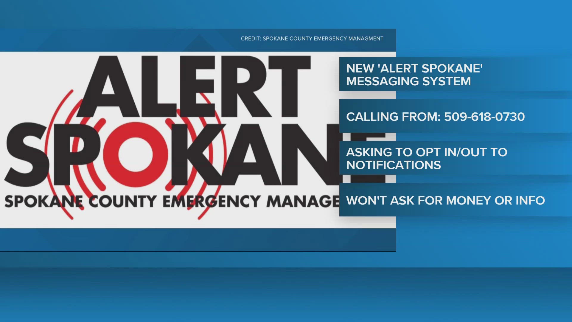 'Alert Spokane' message not a scam, confirms Spokane County officials