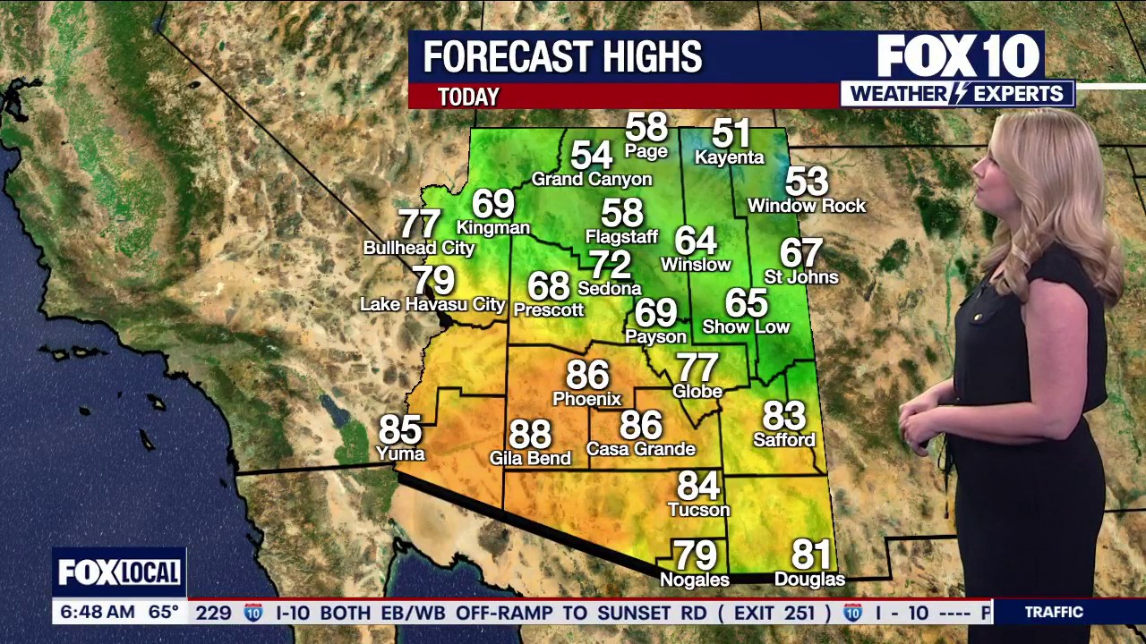 Arizona weather forecast: Highs will climb back into the 90s this ...