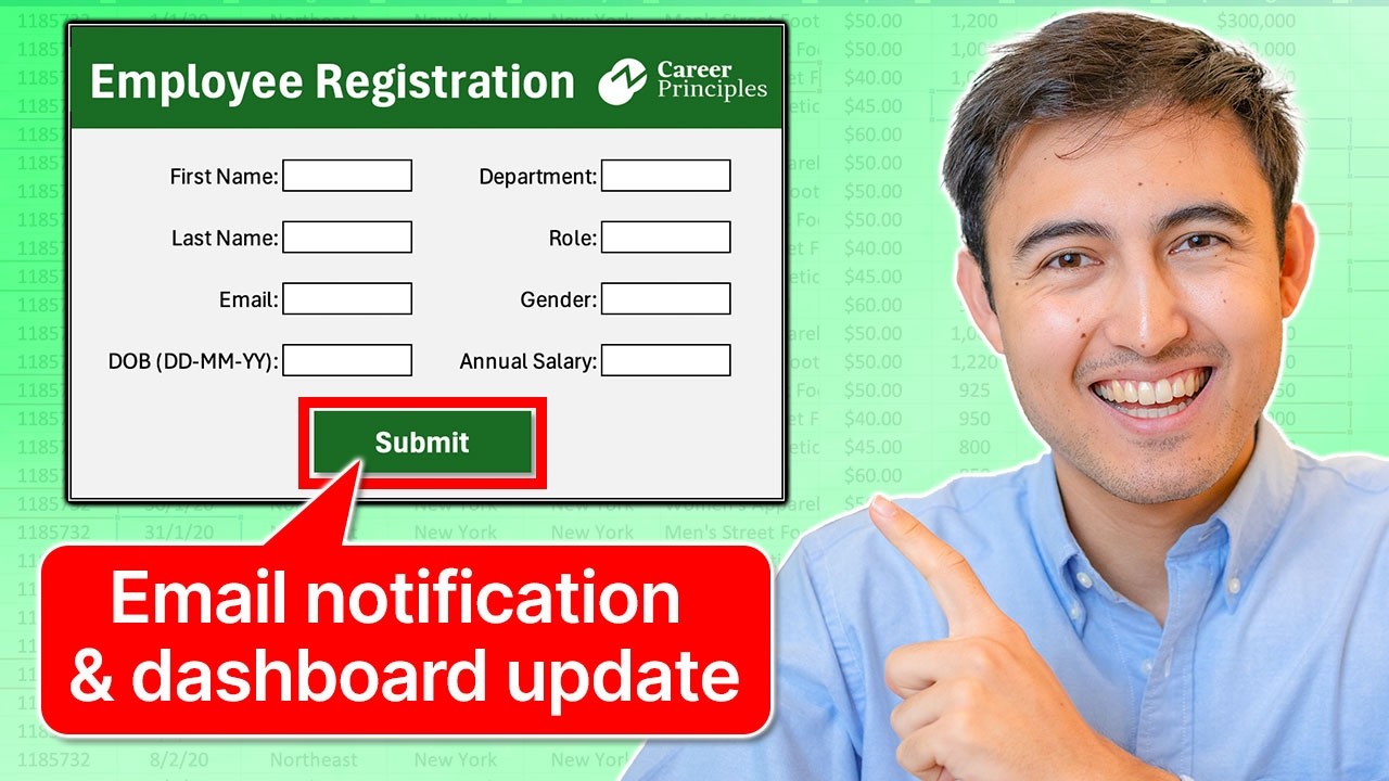 Make an advanced data entry form in Excel (fully automated)
