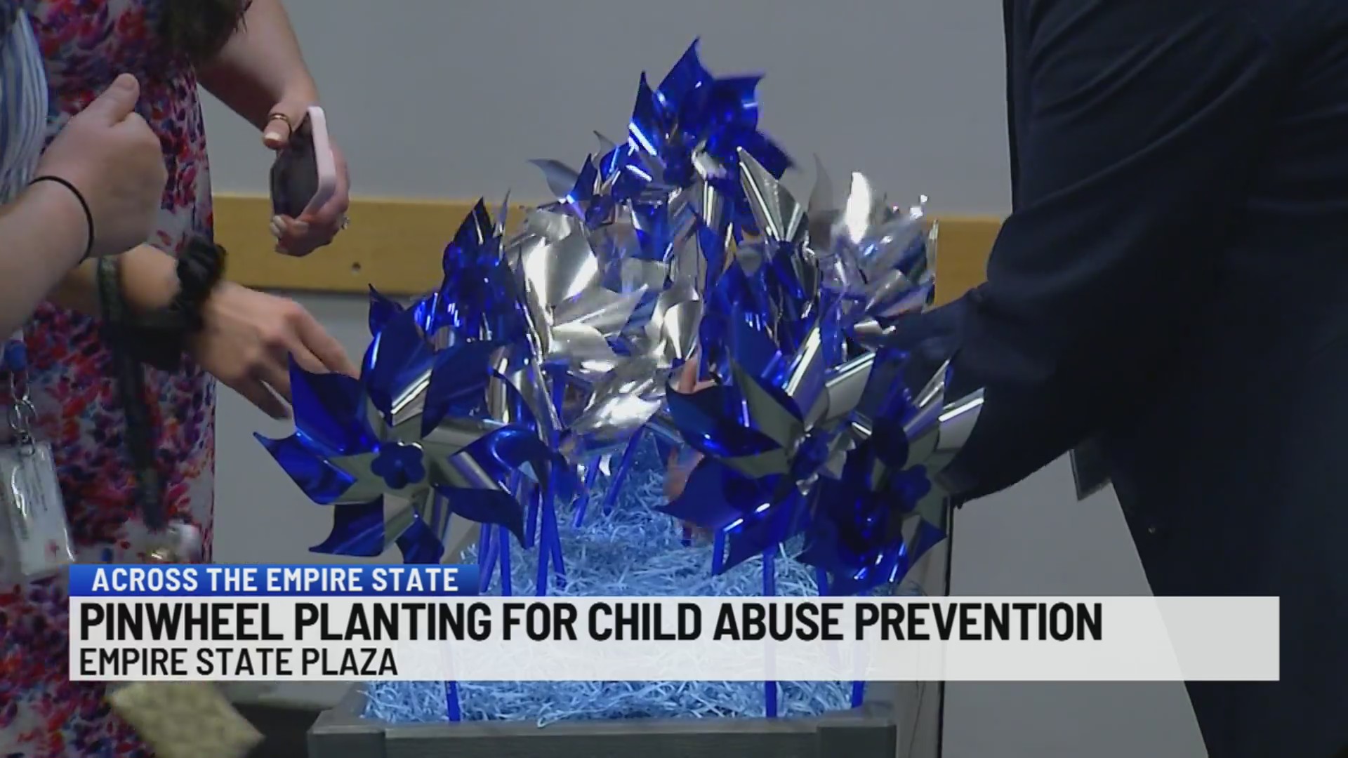 Office of Children and Family Services plants pinwheels for child abuse ...