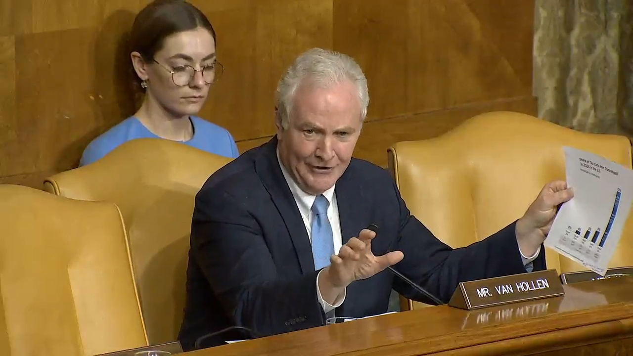 'The numbers put a lie to that claim': Chris Van Hollen shuts down Russ ...