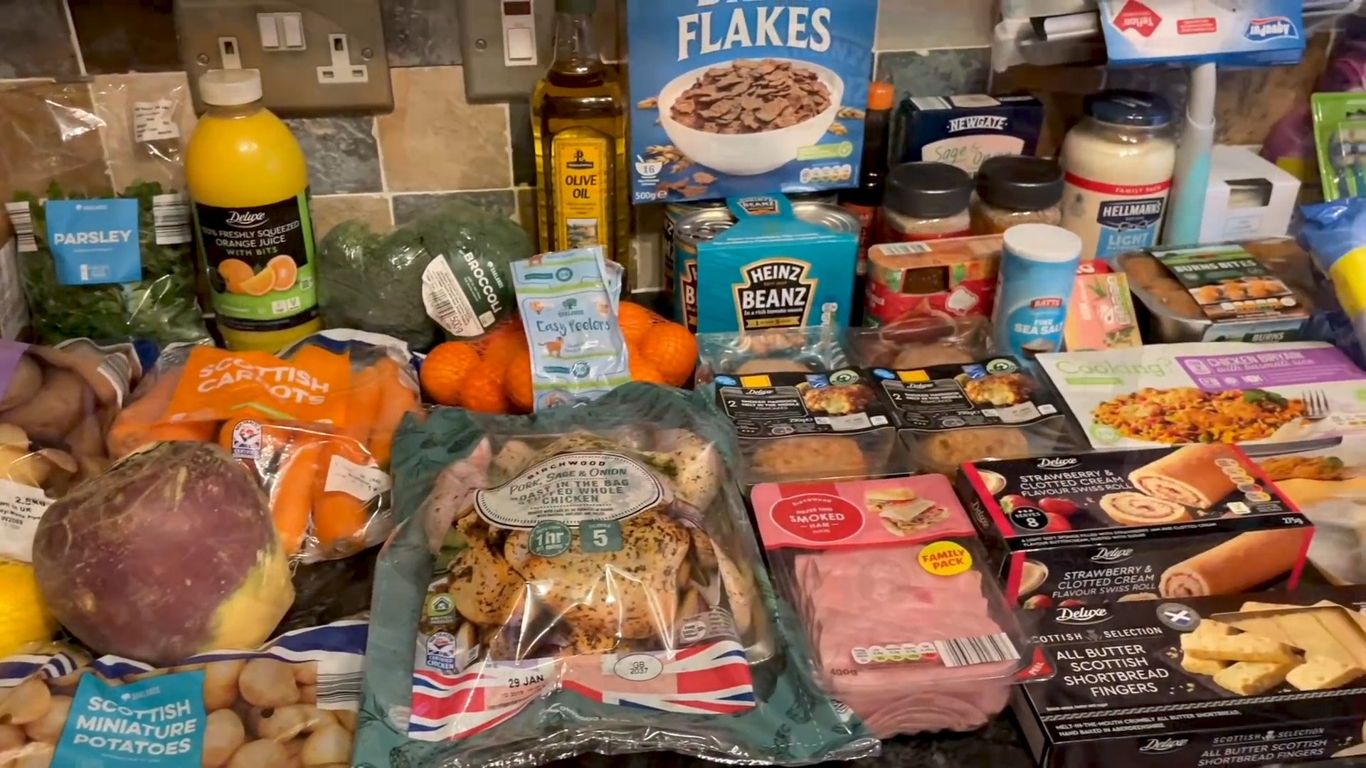 Budget friendly weekly food shop essentials and prices