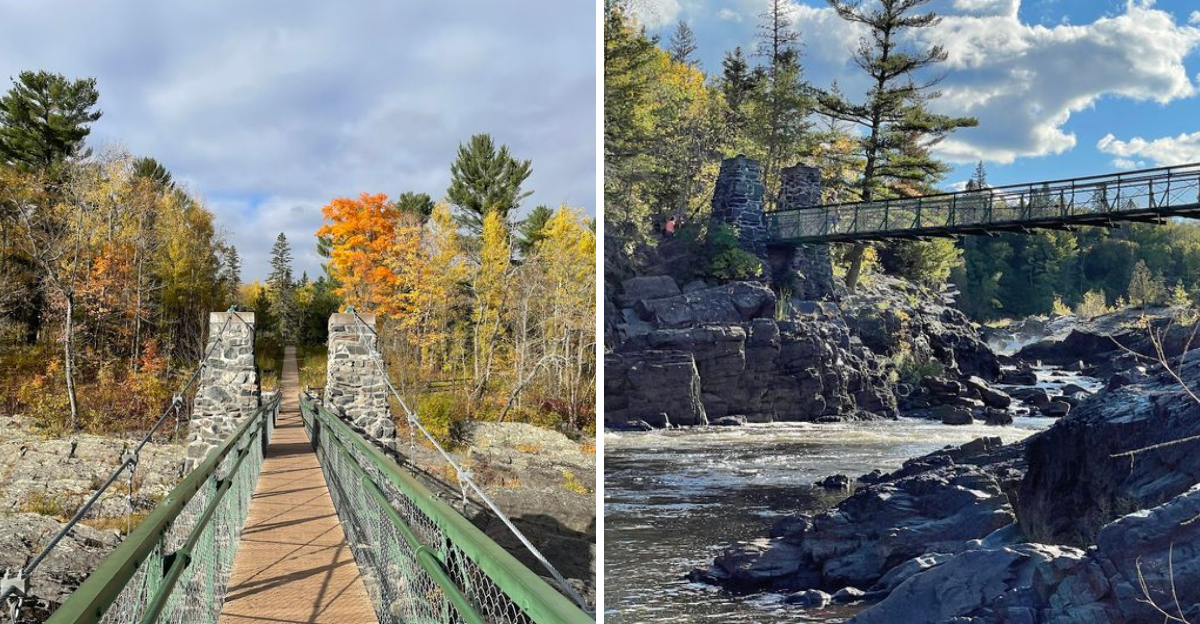 This historic Minnesota suspension bridge offers access to miles of ...