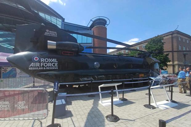 Iconic RAF Chinook helicopter replica to take centre stage in Wrexham ...