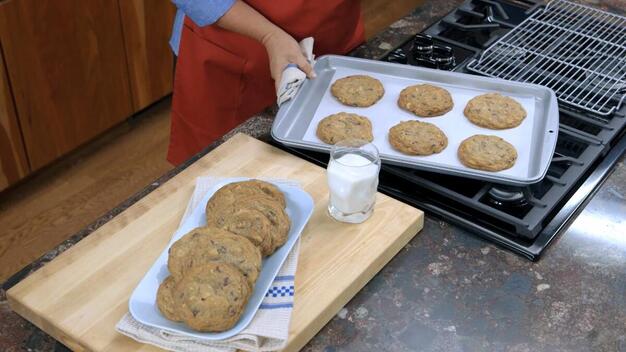 Big and buttery chocolate chip cookies