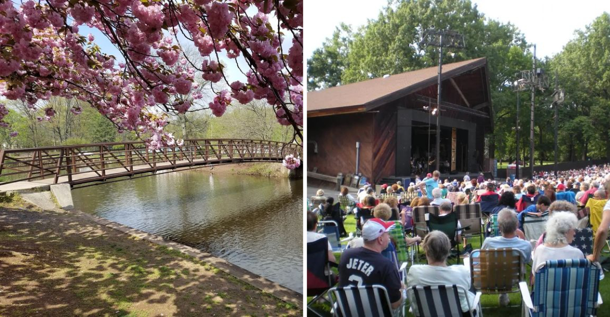 This lovely New Jersey park features lake scenery, local history, and ...
