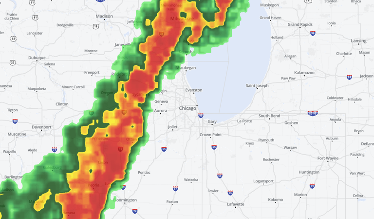 Live radar: Track rain and storms across Chicago area as severe weather ...
