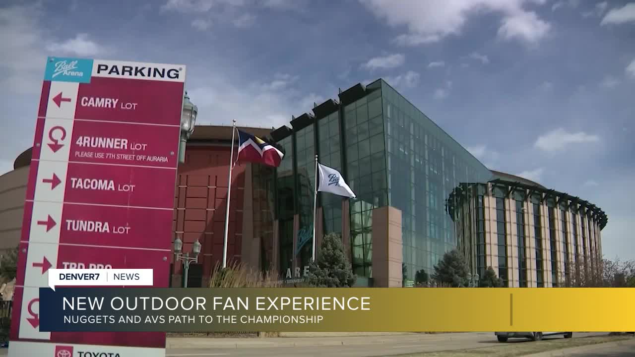 New outdoor fan experience for Nuggets and Avs home playoff games