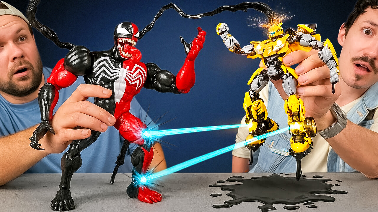 Epic DIY clash: Venom takes on Bumblebee in ultimate showdown