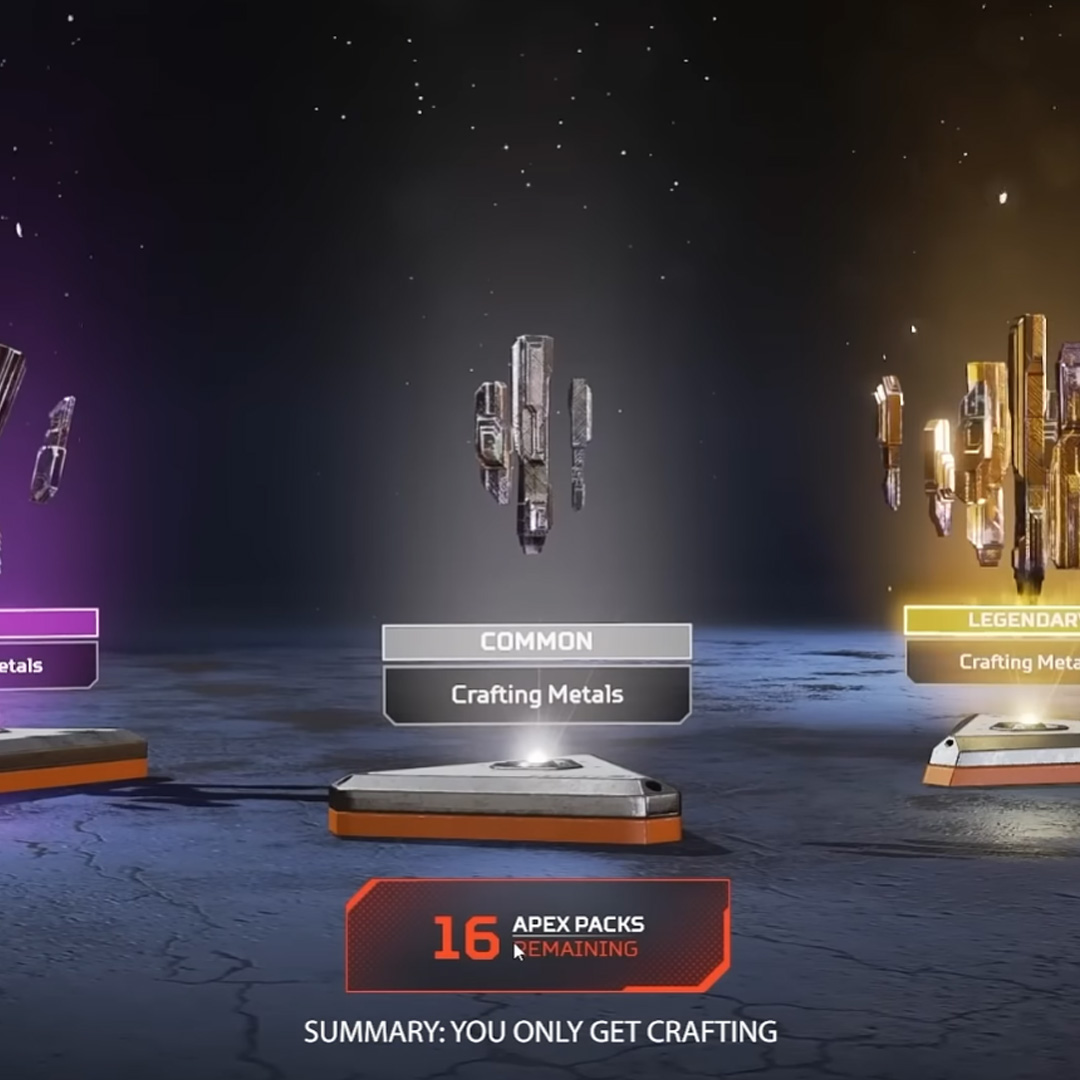 Apex Legends pack opening with every item already owned