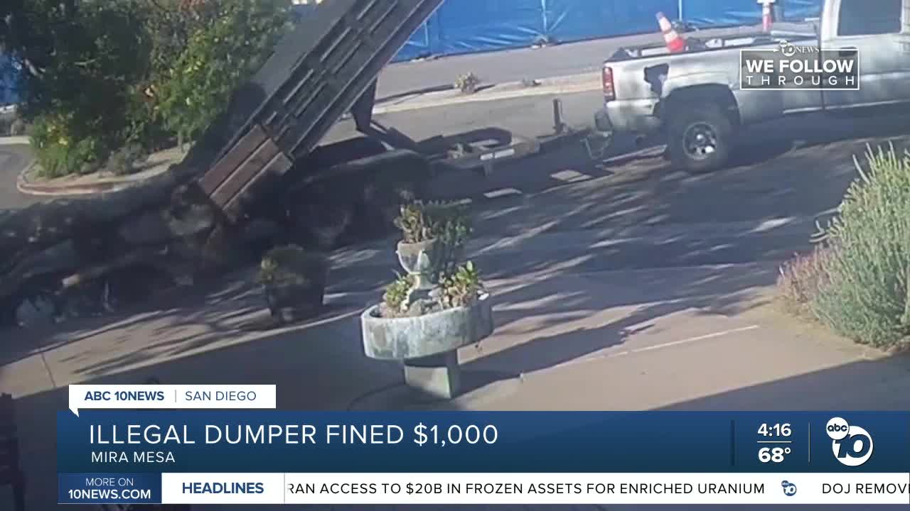 Code enforcement officers identify suspect behind illegal dumping