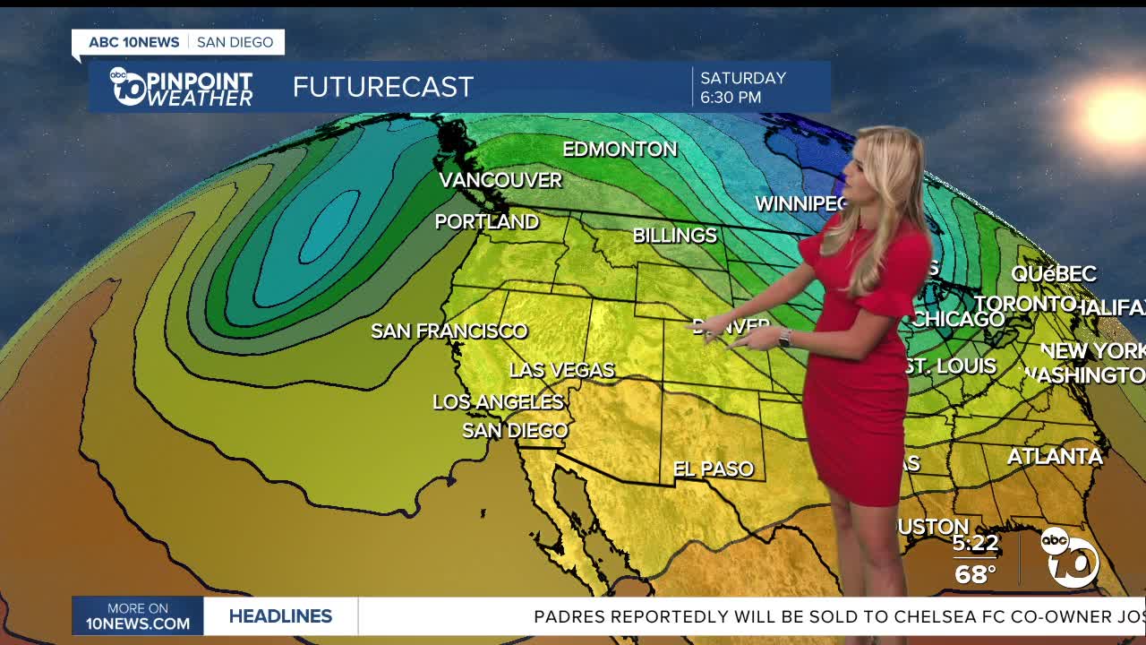 ABC 10News Pinpoint Weather with Ava Kershner: A mostly sunny Saturday ...