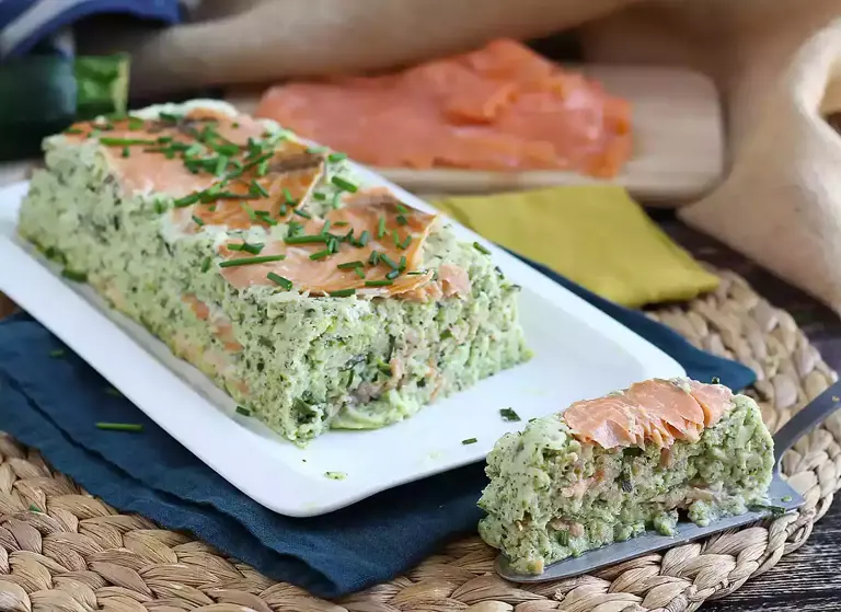 Terrina de calabacín y salmón ahumado