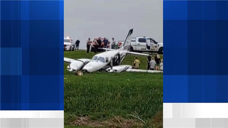 Plane crashes in Ardmore