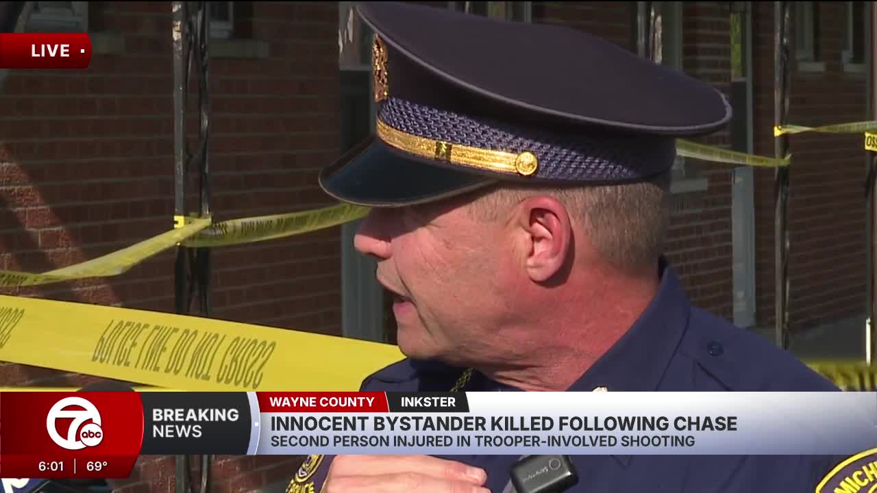 Innocent person killed, suspect shot after Michigan State Police chase ...
