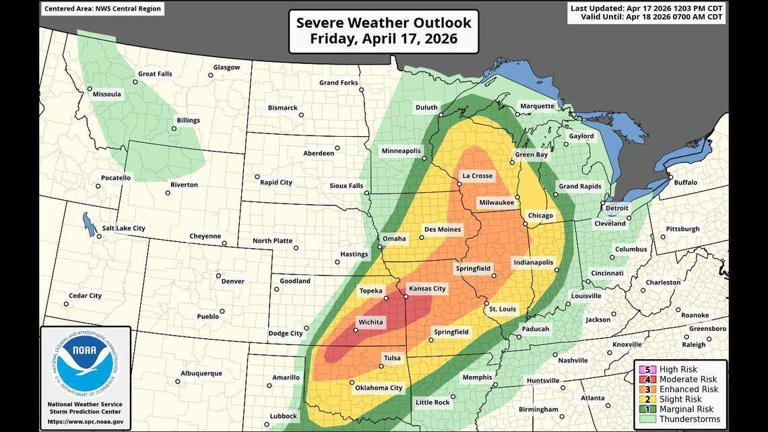 Severe weather threatens KC; tornado watch issued as storms fire up ...