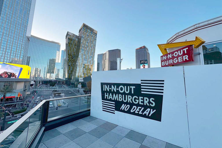 Peek behind the construction at In-N-Out's giant Vegas Strip location