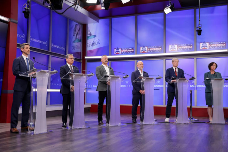 Democrats dig into each other on debate stage in crowded California ...