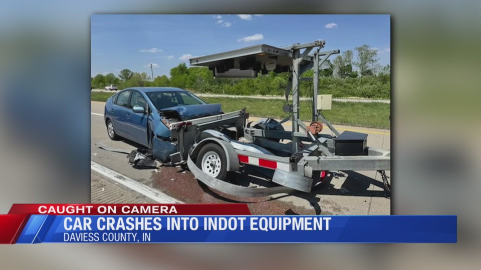 INDOT Southwest warns against distracted driving after crash