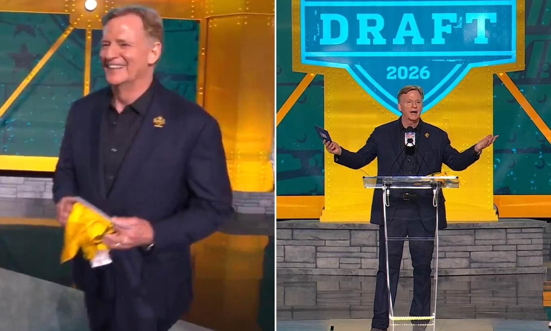 NFL commissioner Roger Goodell brutally booed in Pittsburgh as he walks ...