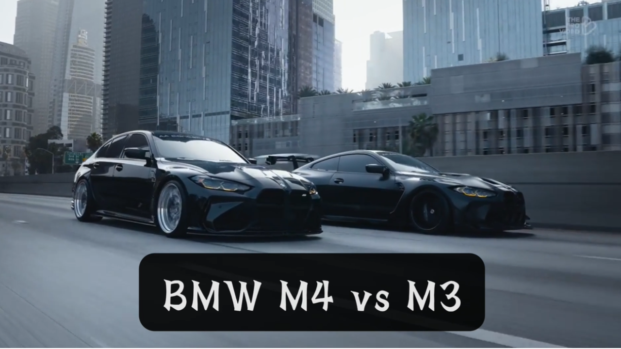 BMW M4 vs M3: The ultimate cinematic showdown