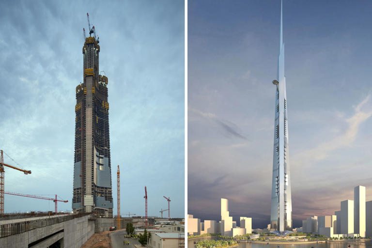 World’s tallest building hits 100 stories in major construction milestone