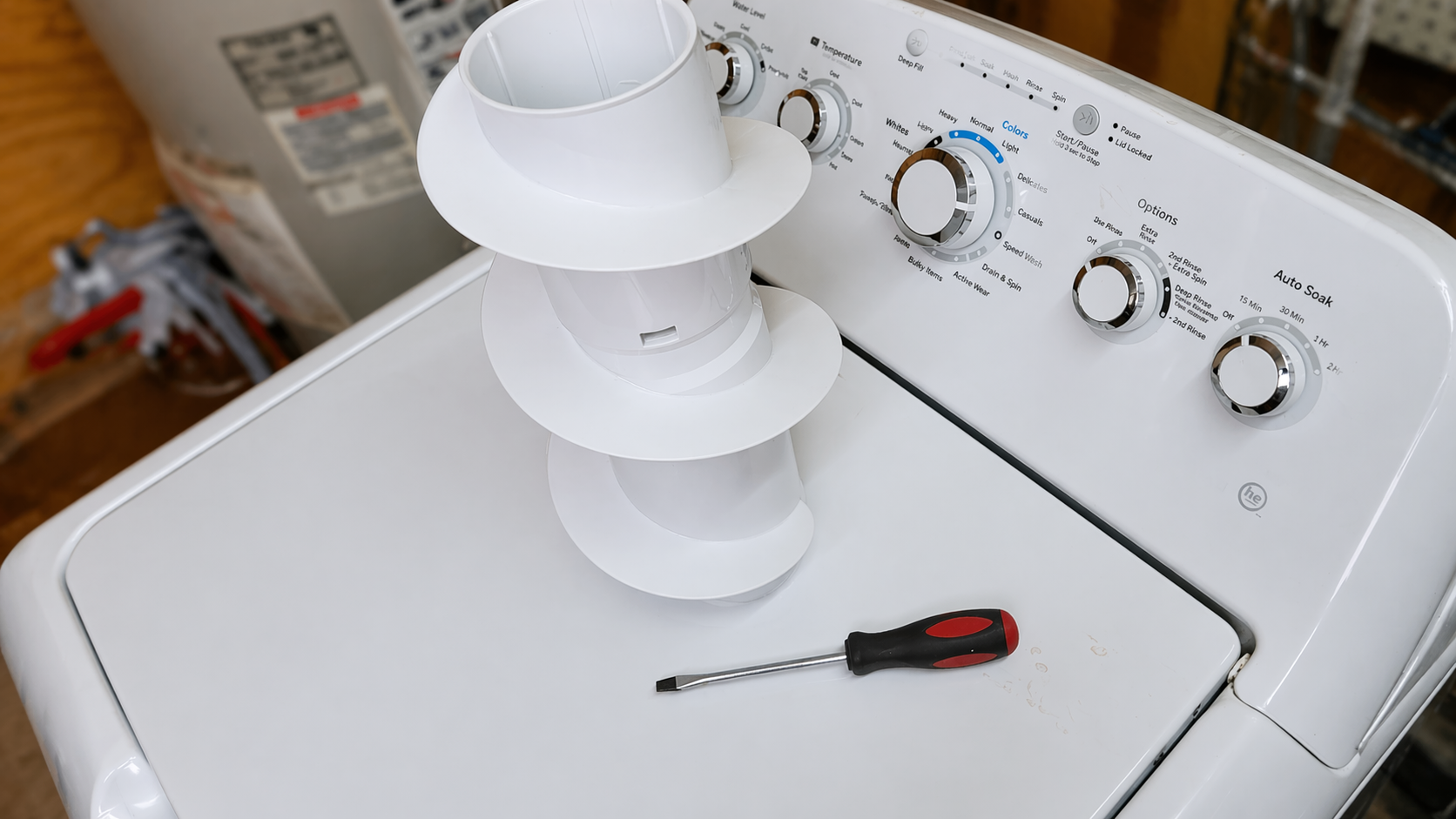 GE washer agitator removal - the trick most people miss
