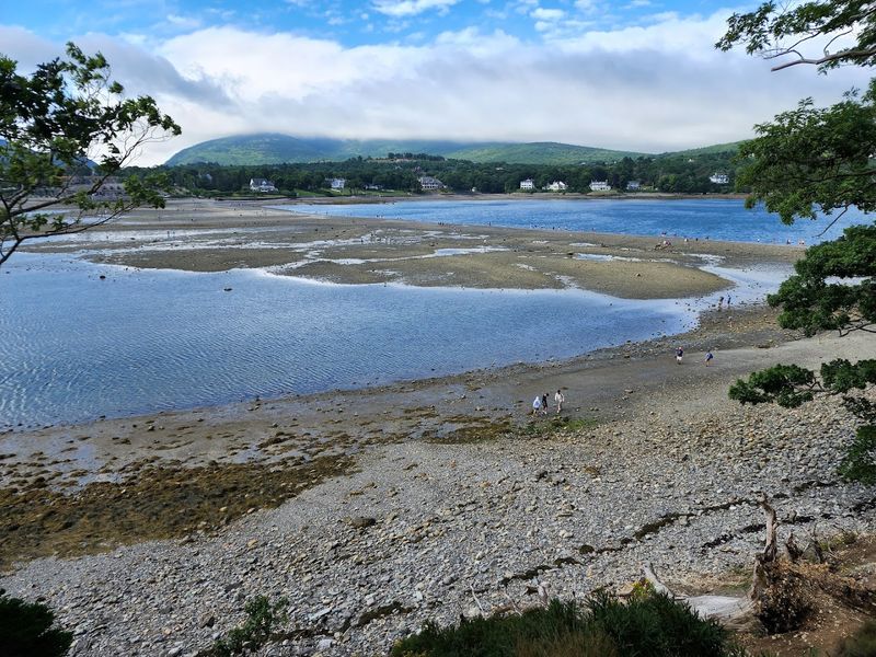 This tiny Maine island is only accessible by a natural sandbar at low ...