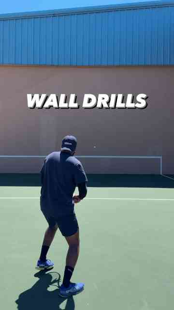 Wall drills for better tennis control
