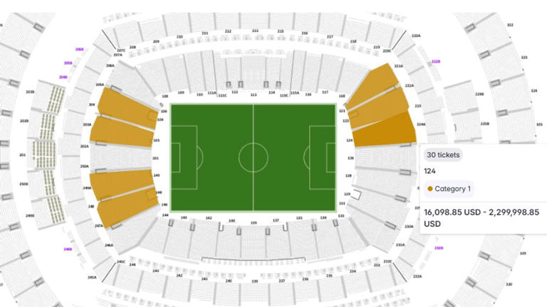 World Cup final tickets go on sale for $2.3m each