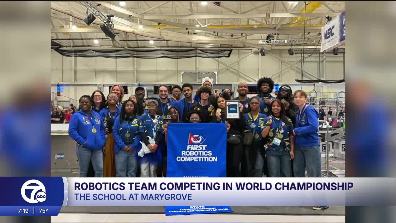 Detroit high school robotics team heads to world championship in Houston