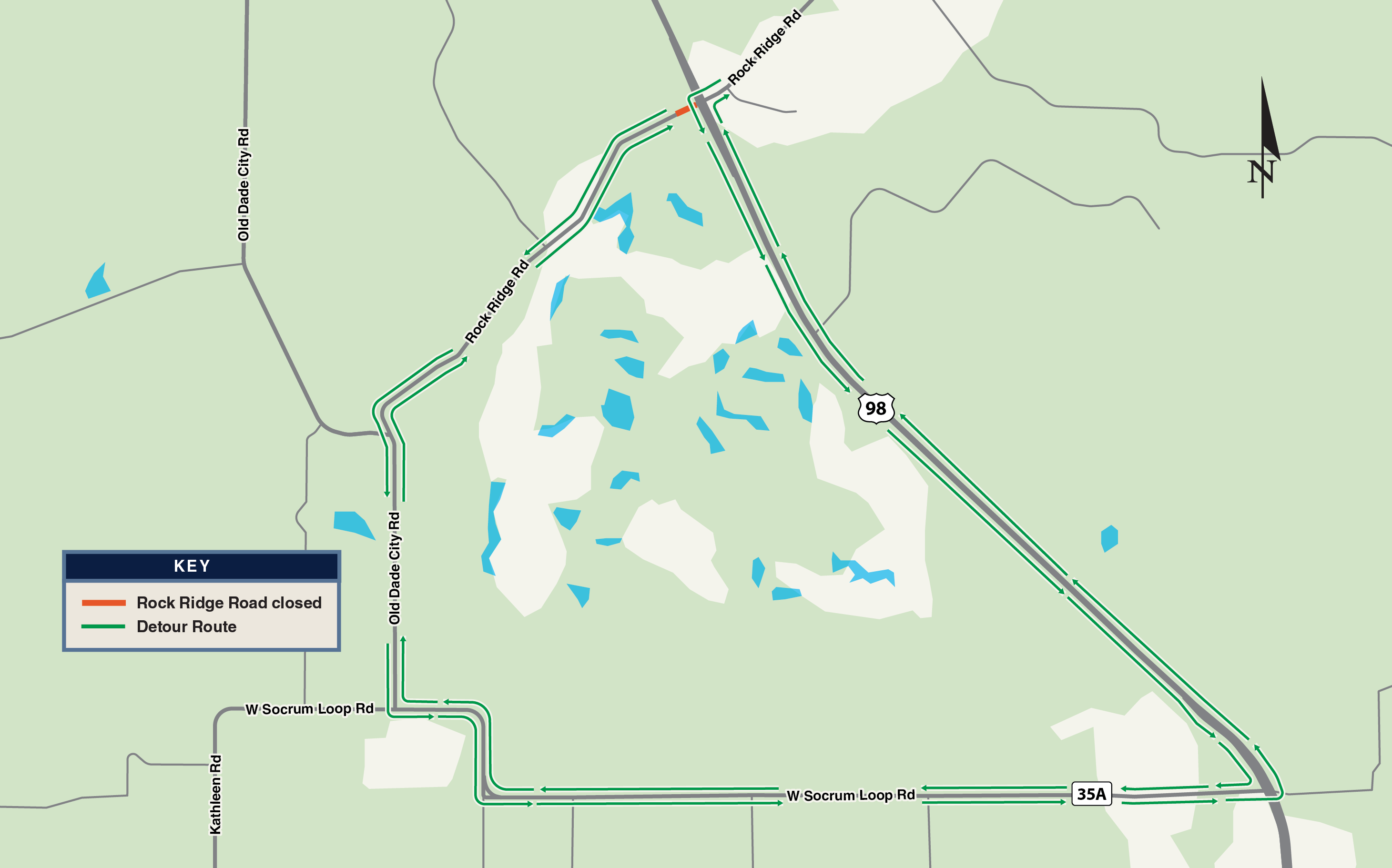 Ongoing US 98 widening project will close an intersection for days