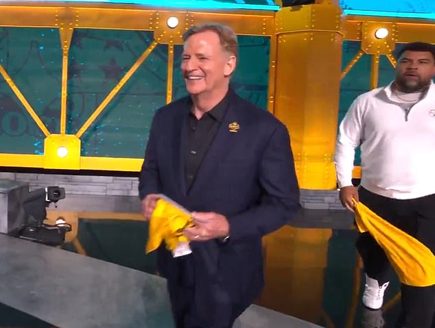 NFL commissioner Roger Goodell brutally booed in Pittsburgh as he walks ...