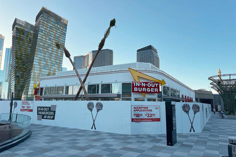 Peek behind the construction at In-N-Out's giant Vegas Strip location