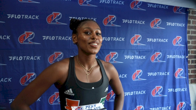 Sanaa Hebron After Breaking Meet Record
